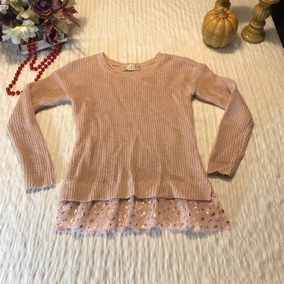 Pink Republic | Shirts & Tops | Pink Republic Girls Pink Sweater Size M ...